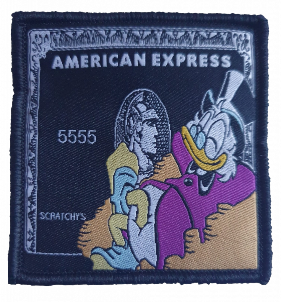 Patch AMERICAN EXPRESS - Scratchy's - Since 1976